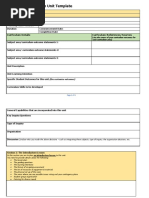 QCAA Unit Plan Template | PDF | Curriculum | Learning