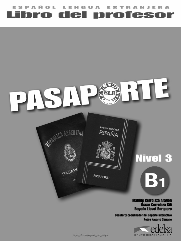 Pasaporte 3-B1. Libro Del Profesor | PDF | Aprendizaje | Idiomas