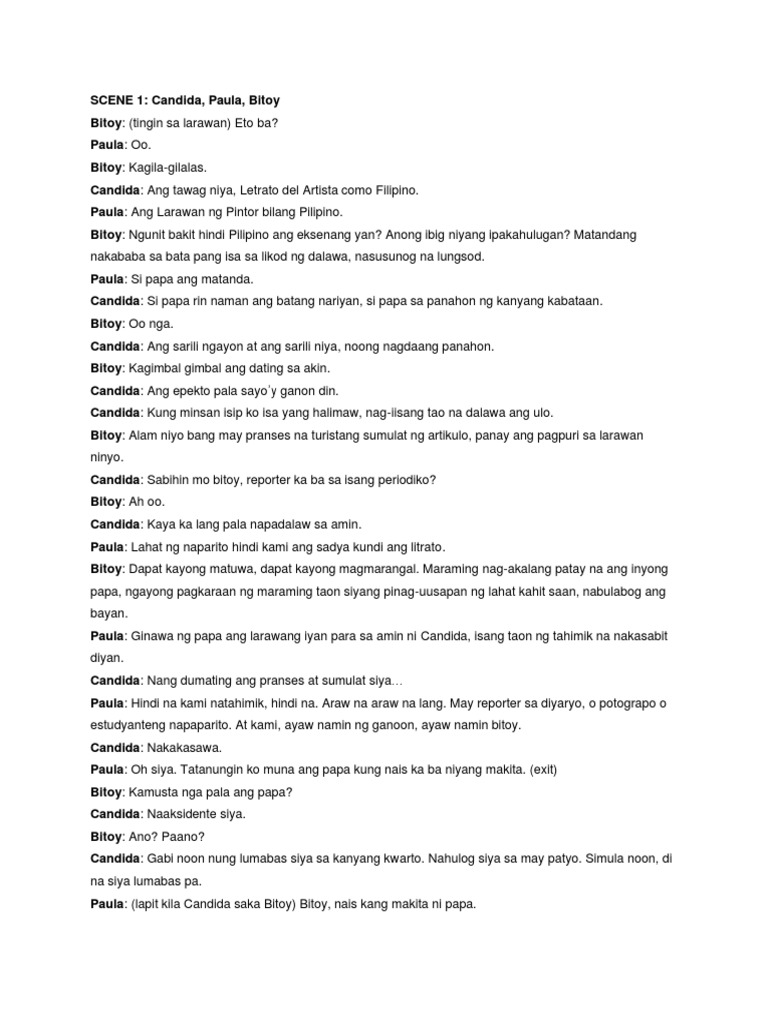 Ang Larawan Script | PDF