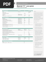 Original Material "S" Green: Technical Information | PDF | Temperature ...