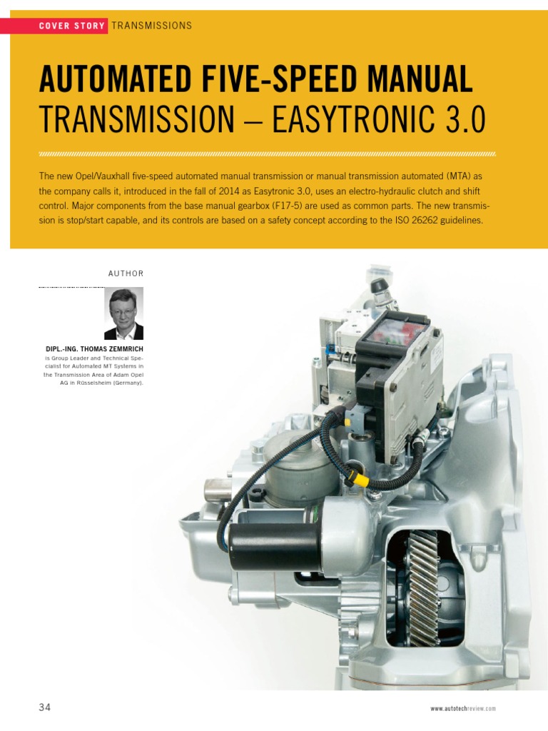 Transmission - Easytronic 3.0: Automated Five-Speed Manual | PDF ...