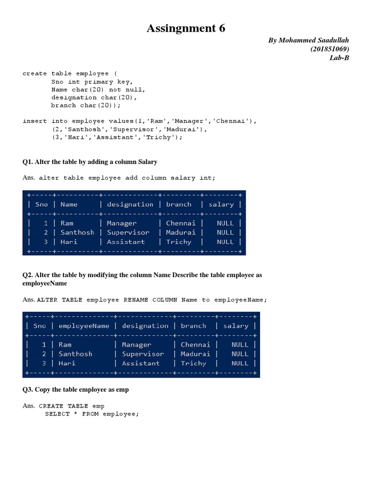 Lab 6 by Saad | PDF | Engineering | Data Management