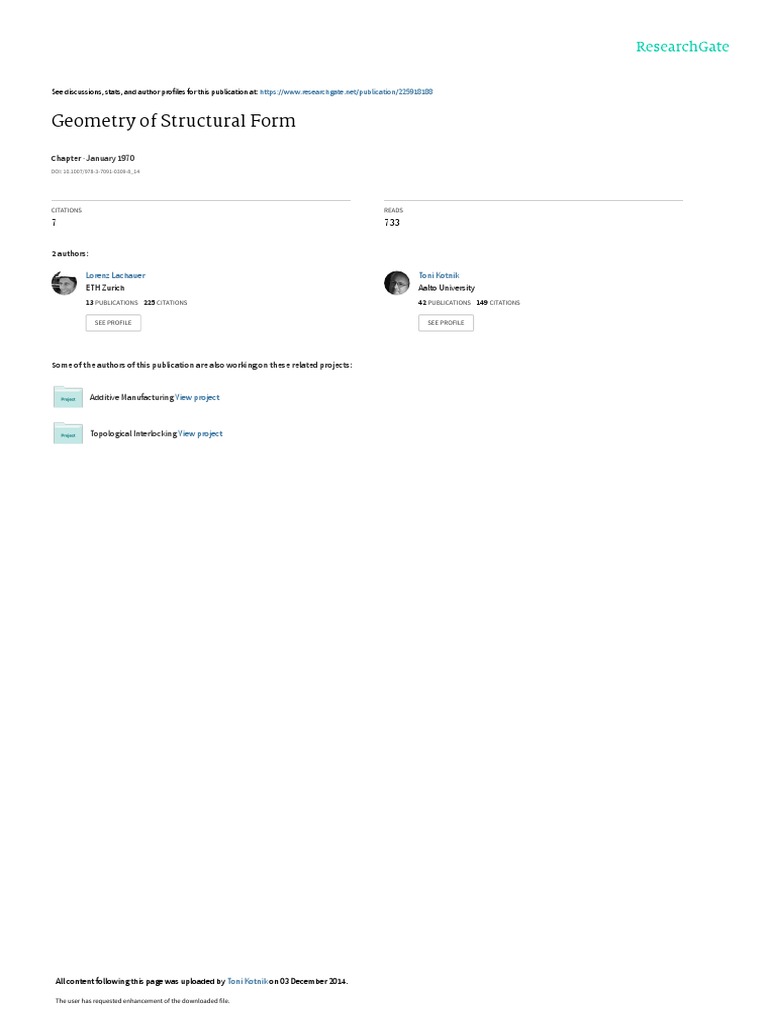 Geometry of Structural Form | PDF | Truss | Computer Aided Design