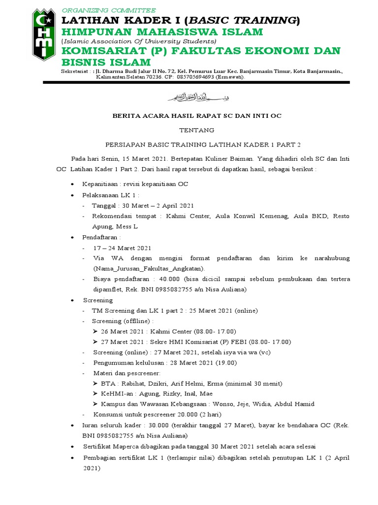 Berita Acara-3 | PDF