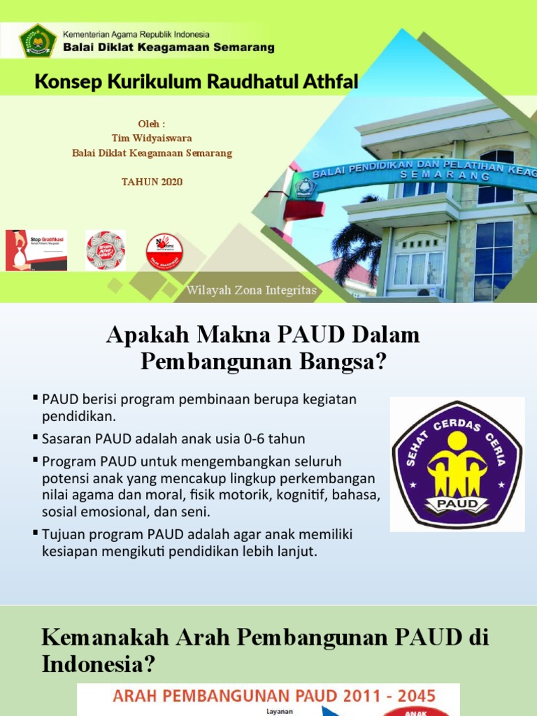 Konsep Kurikulum RA | PDF