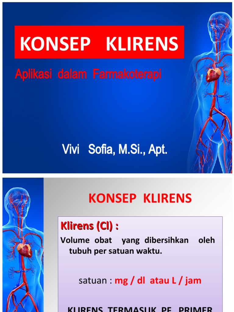 Konsep Klirens dalam Farmakoterapi | PDF