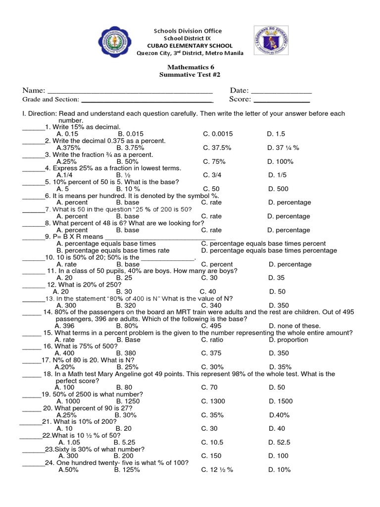 Name: - Date: - Score | PDF | Percentage | Economies