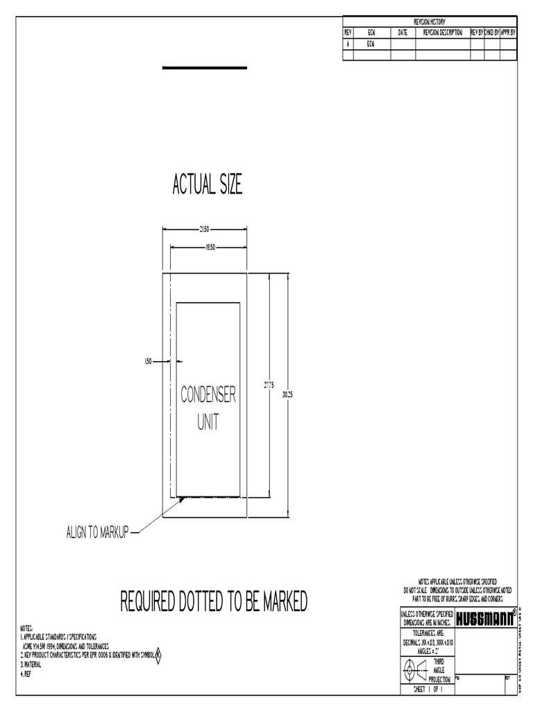 Actual Size: Condenser Unit | PDF