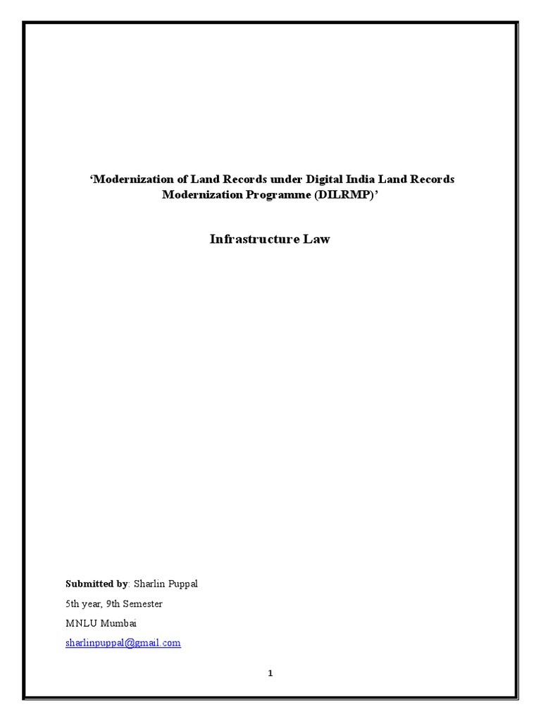 Digital India Land Records Update | PDF | Computing | Business