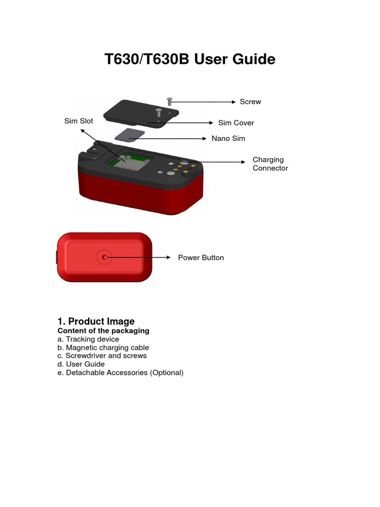 T630/T630B User Guide: Screw S Sim Cover Nano Sim Sim Slot | PDF ...