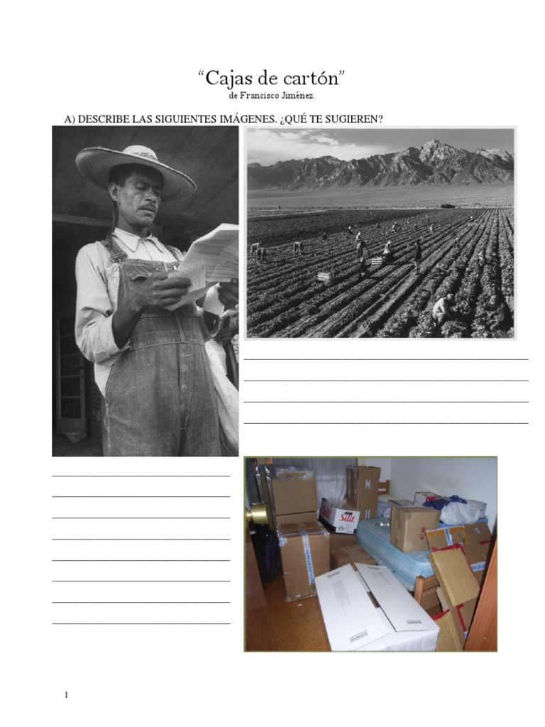 Cajas de Carton Activities Last Chapter | PDF | Cuentos