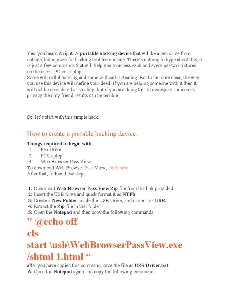 How To Create A Portable Hacking Device | PDF | Android (Operating ...