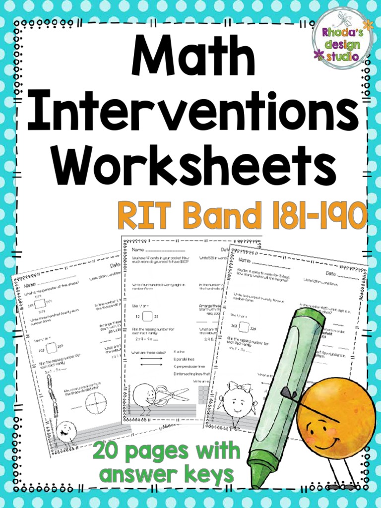 Math Interventions Worksheets: RIT Band 181-190 | PDF | Elementary ...