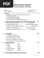 ICT Grade 3 Exam | PDF | Input/Output | Computer File