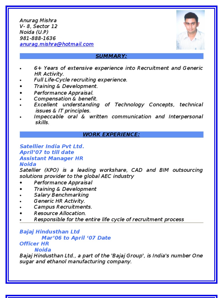 anurag resume | Product Lifecycle | Business