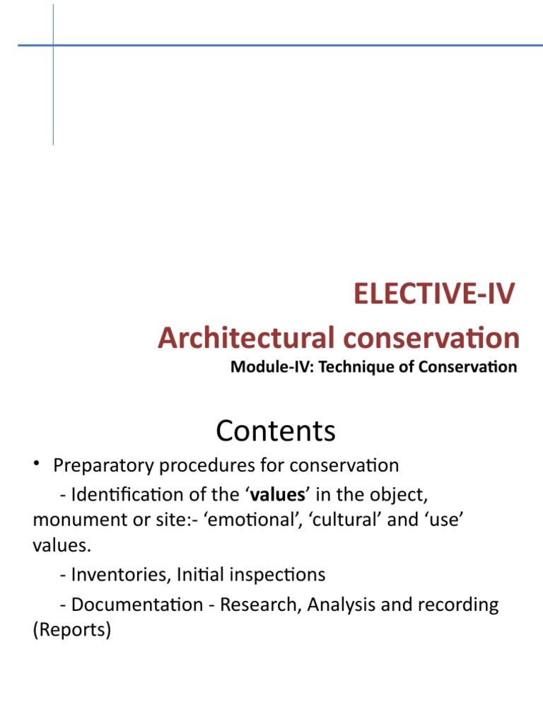 Conservation - Architecture | PDF | Monument | Property