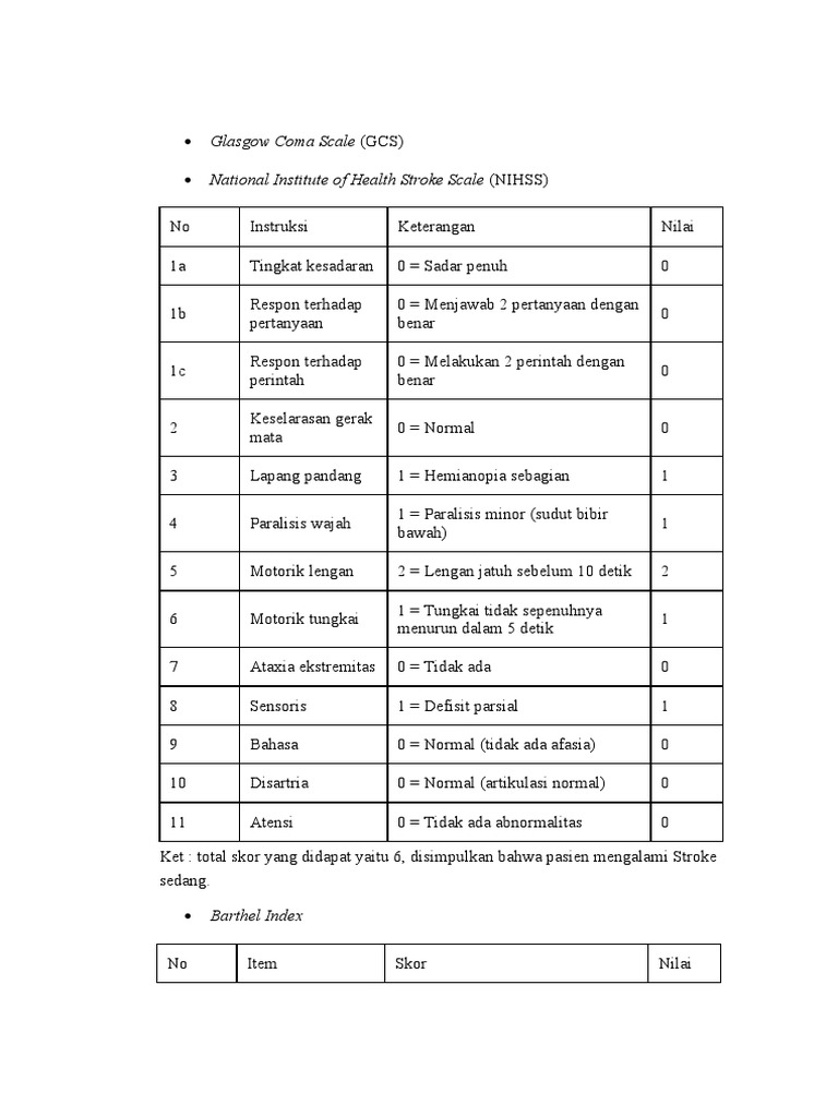 Stroke Assessment | PDF