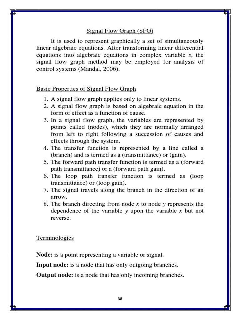 Signal Flow Graph | PDF | Discrete Mathematics | Applied Mathematics