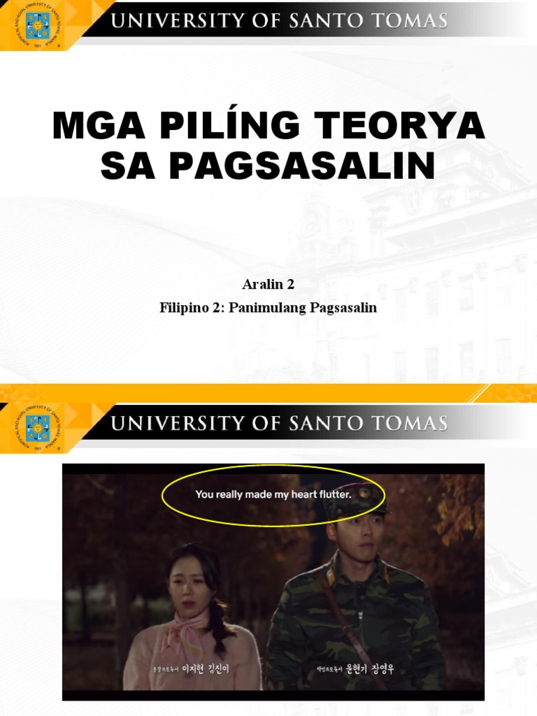 FIL 2. Aralin 2 Mga Teorya Sa Pagsasalin | PDF