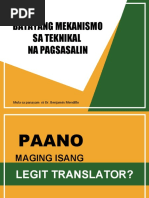 Ang Pagsasaling Teknikal | PDF