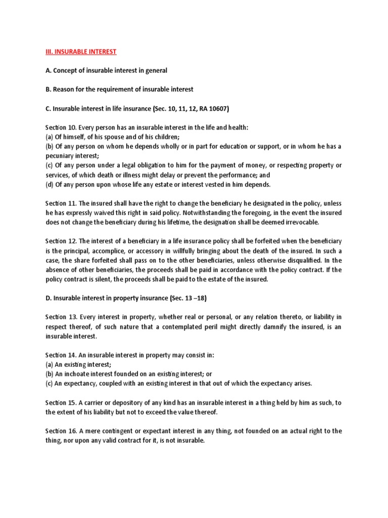 Insurable Interest | PDF | Mortgage Law | Life Insurance