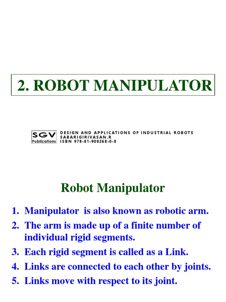 Robot Manipulator | PDF | Kinematics | Cartesian Coordinate System