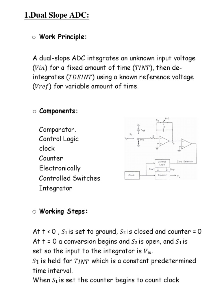 Dual Slope ADC and Sigma Delta | PDF
