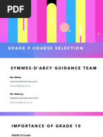 Grade 10 Subject Stream Selection Guide | PDF | Mathematics | Science