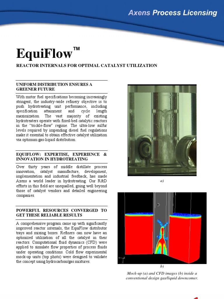 Equiflow | PDF | Chemical Reactor | Fluid Dynamics