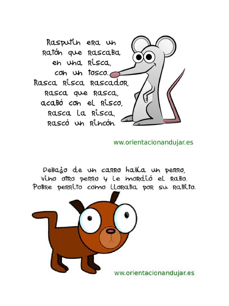 Fonemas RR Cuentos y Lectura | PDF