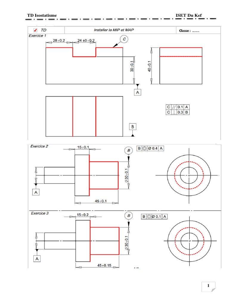 TD Isostatisme | PDF | Méthodes et références pédagogiques | Technologie et ingénierie