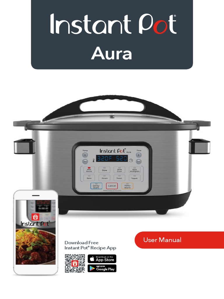 Instant Pot Manual - Multicooker | PDF | Cookware And Bakeware ...