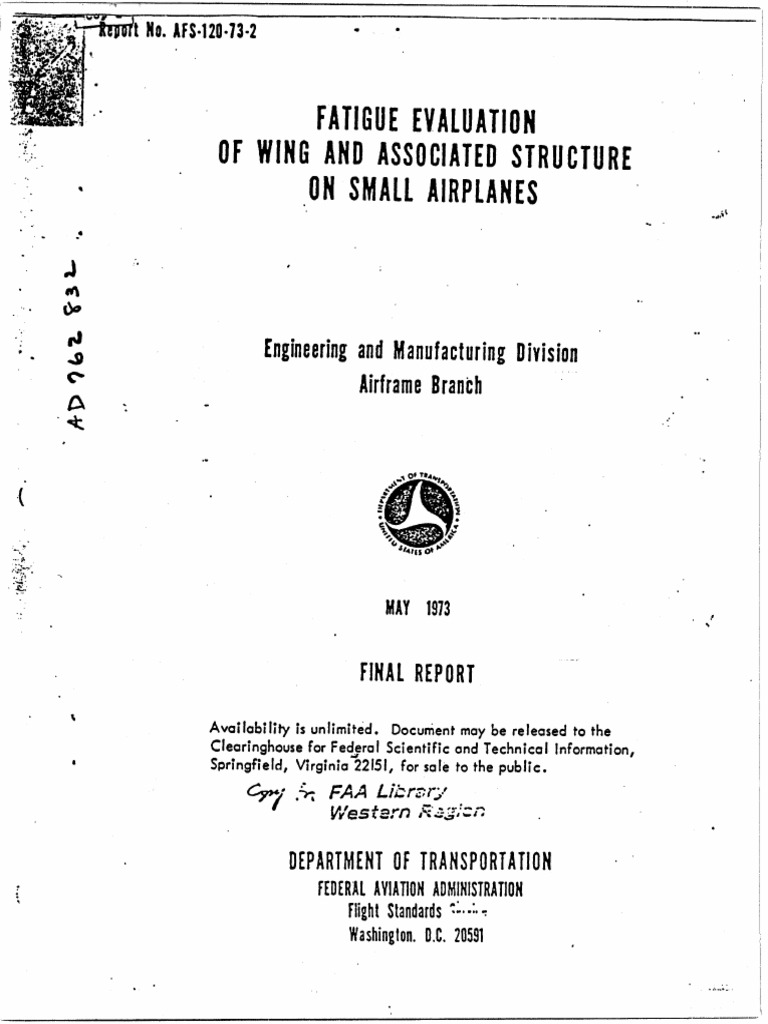 AFS-120-73-2 - Examples Ejemplo Calculo Vida Segura Estructuras Alares ...