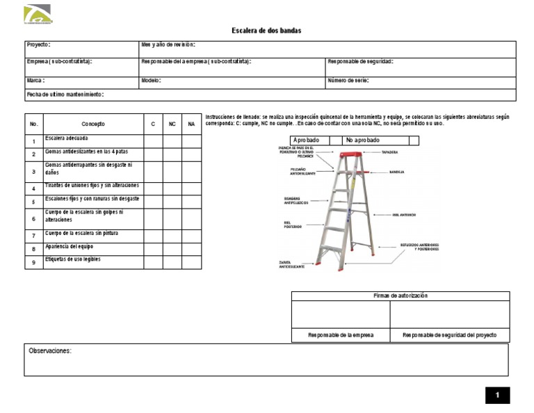 Check - 001 - Escalera | PDF