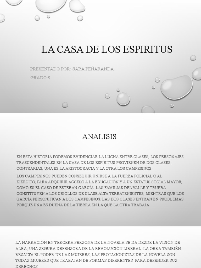 La Casa de Los Espiritus | PDF
