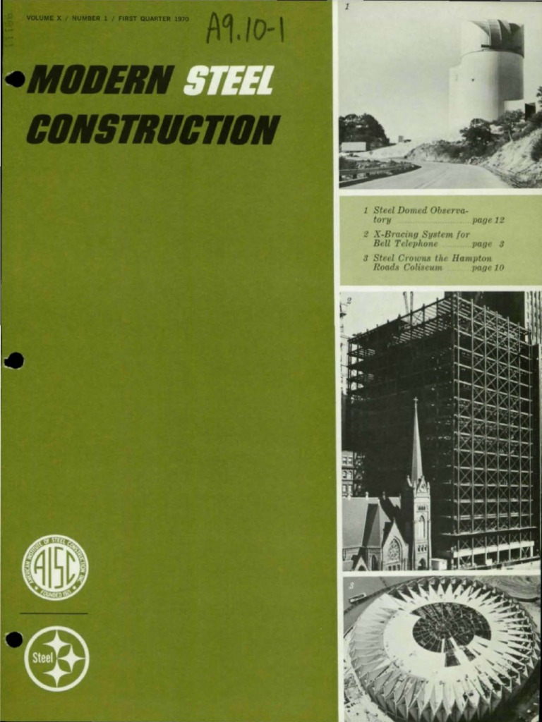AISC 1970 v01 | PDF | Truss | Building Engineering