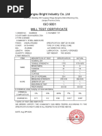 POWERTEC STEEL WIRE ROPE CERTIFICATE 6x12+7FC - 8mm | PDF