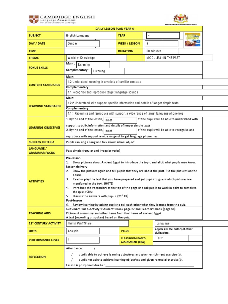 Value Classroom Based Assessment (Cba) | PDF | Lesson Plan | Question