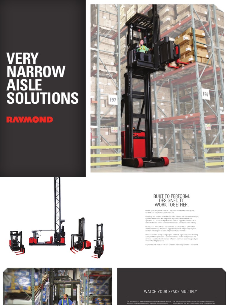 Very Narrow Aisle Solutions | PDF | Elevator | Crane (Machine)
