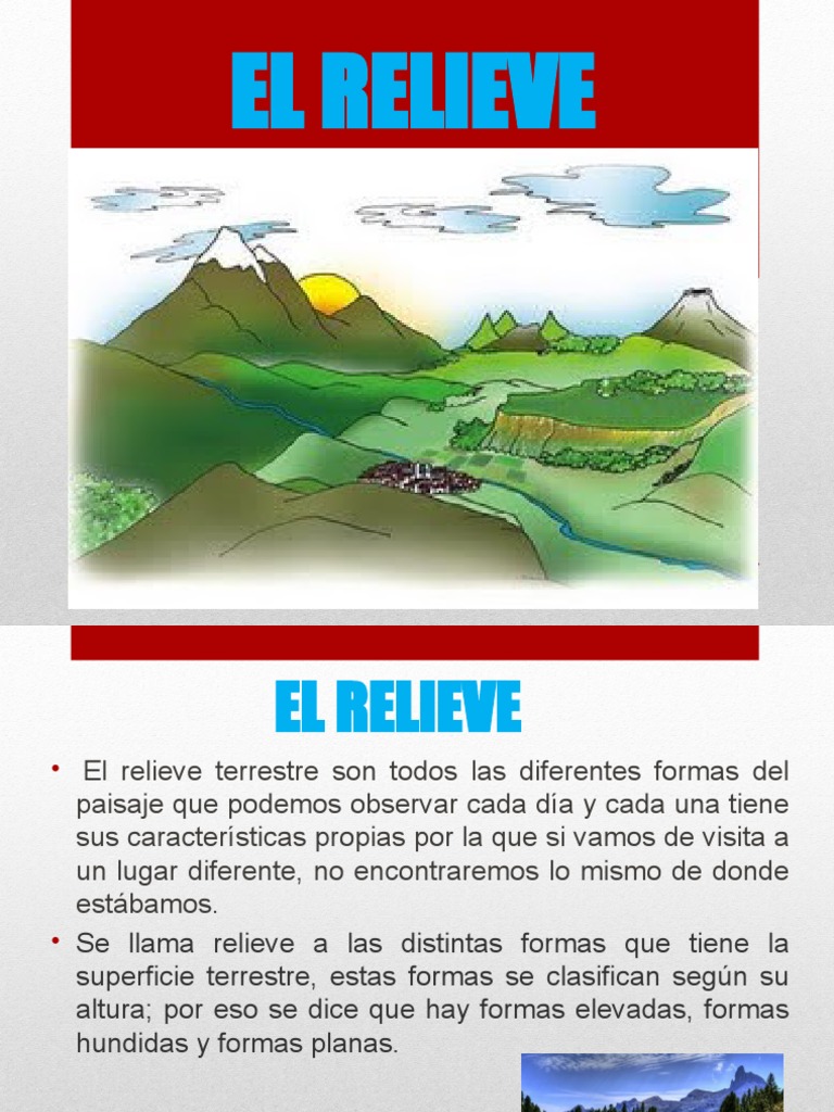 El Relieve | PDF | Terreno | Montañas