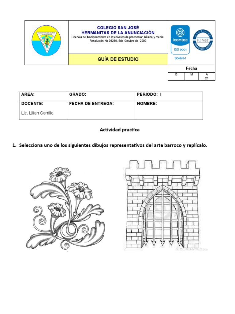 Taller Arte Barroco | PDF