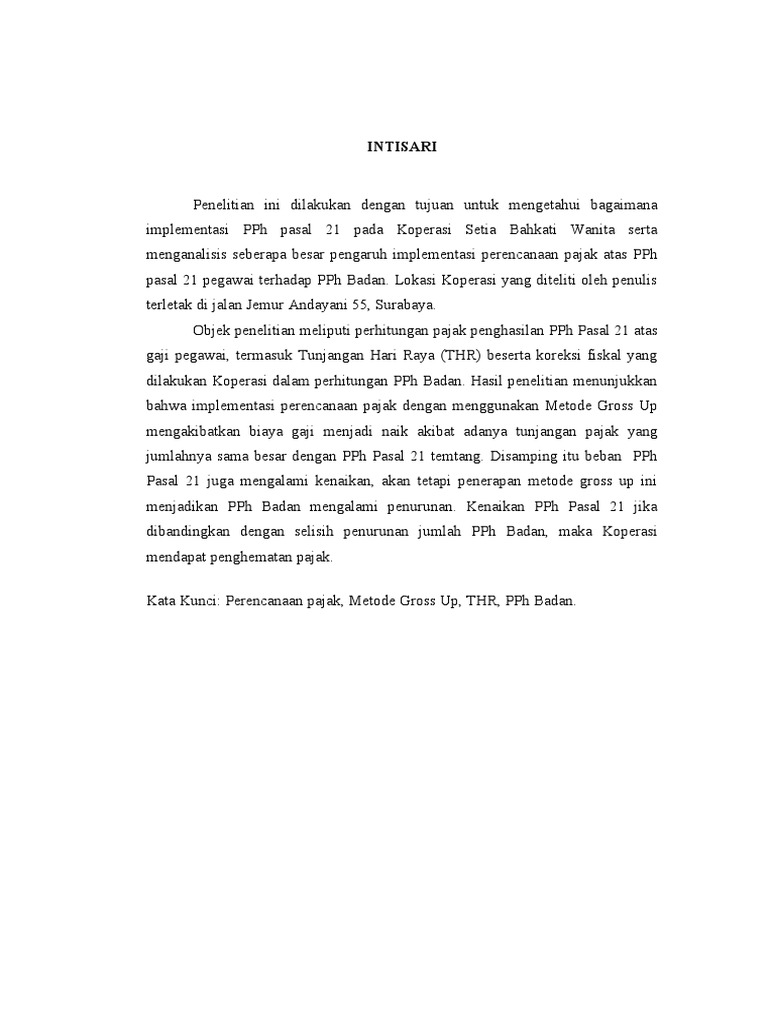 Contoh Intisari | PDF