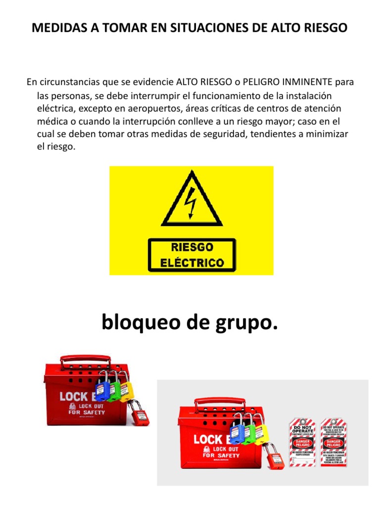 Medidas A Tomar en Situaciones de Alto Riesgo | PDF | Planificación ...