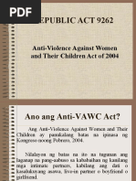 Ra 9262-Vawc Tagalog | PDF