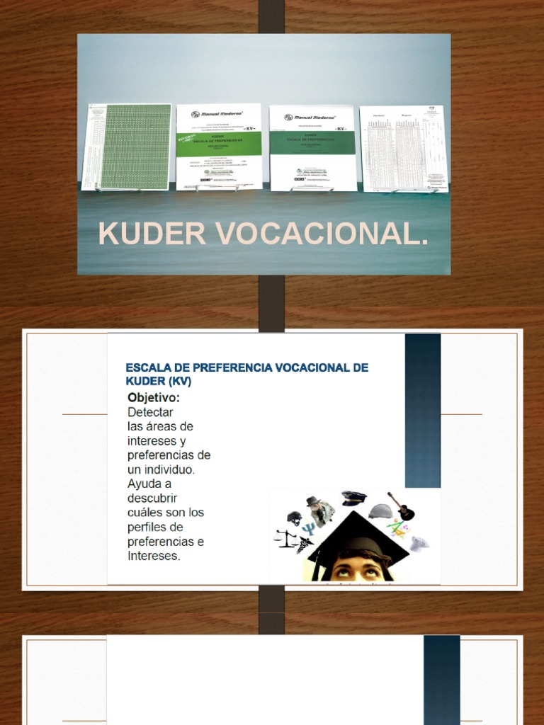 Kuder Vocacional. | PDF