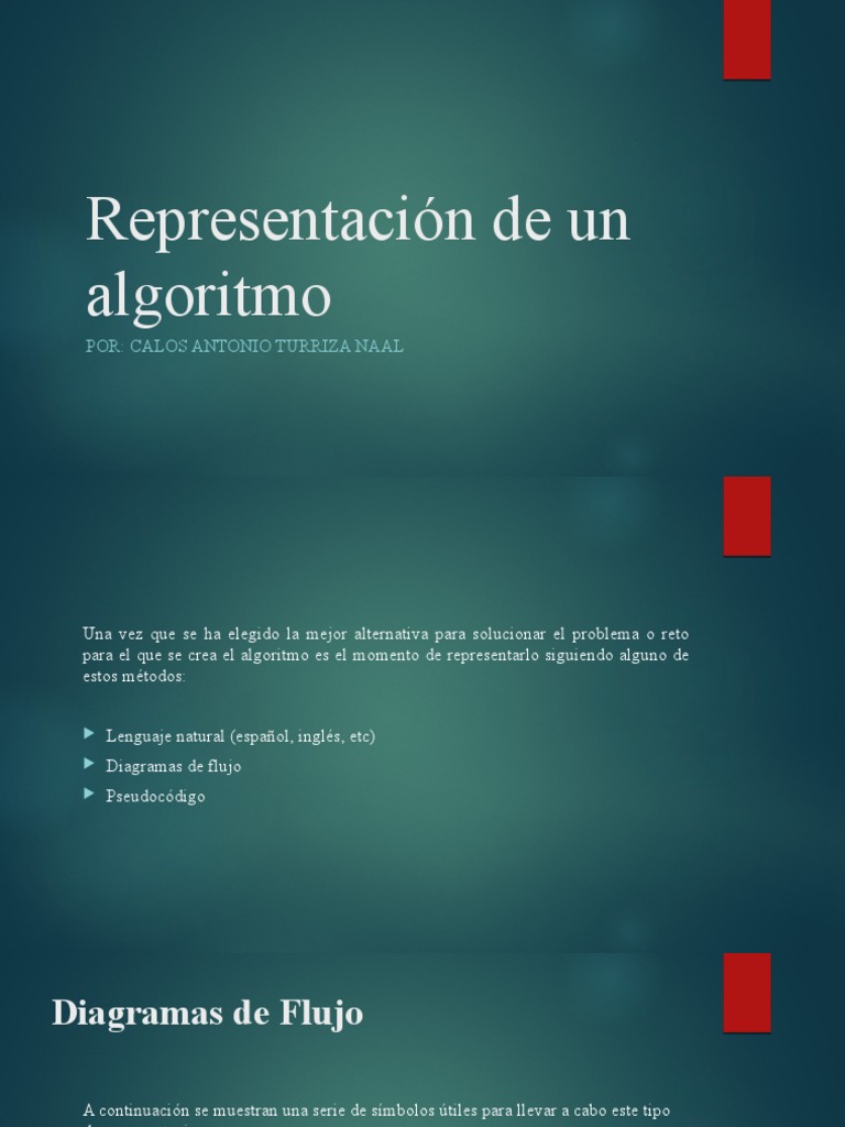 Representación de Un Algoritmo | PDF | Algoritmos | Lenguaje de programación