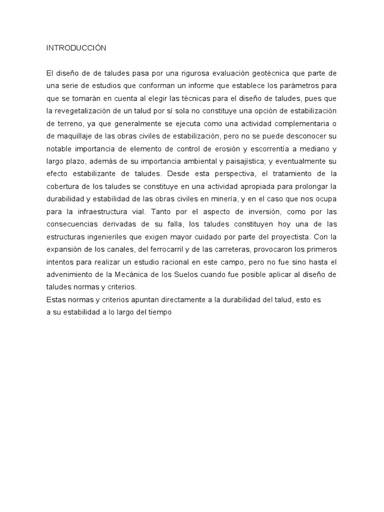 Definición de Un Talud | PDF | Falla (geología) | Suelo