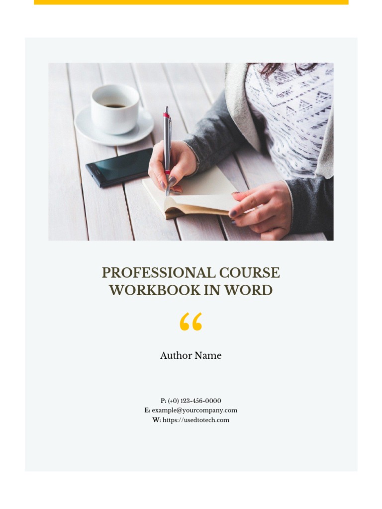 24 Professional Course Workbook Template in Word | PDF | Page Layout ...