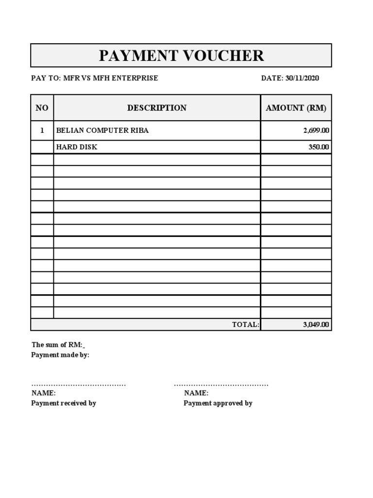 Payment Vouchers for Various Contractors and Suppliers | PDF