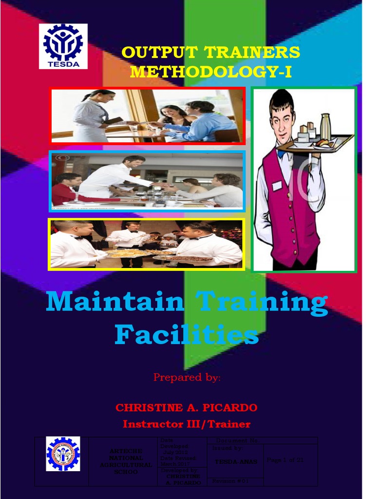 Maintain Training Facilities: Output Trainers Methodology-I | PDF ...